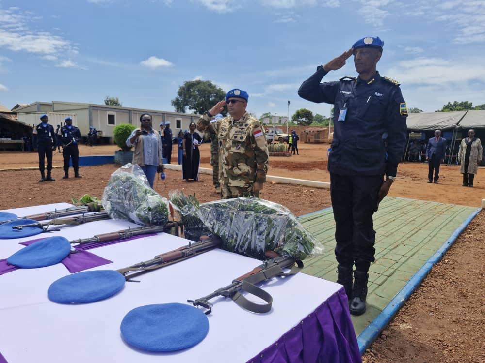 MINUSCA pays tribute to five Congolese Blue Helmets of the UN Police ...